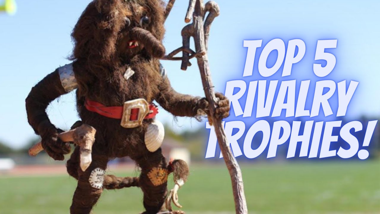 Top 5 College Football Rivalry Trophies - YouTube