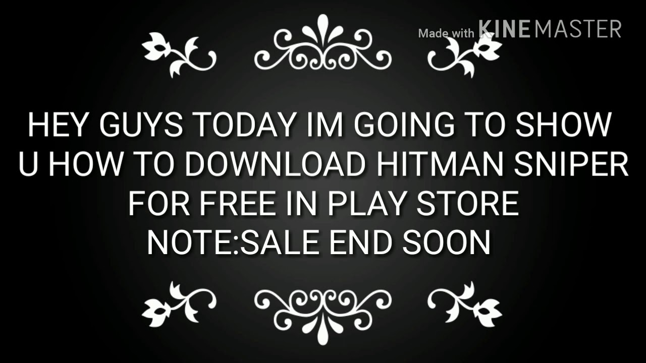 How to download hitman Sniper!!!!!FREE!! - YouTube