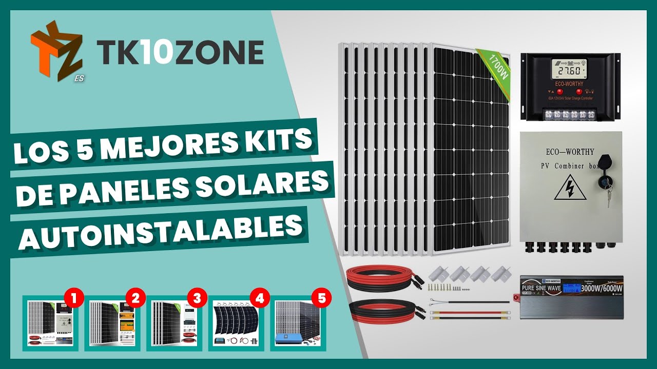 Los 5 mejores kits de paneles solares autoinstalables - YouTube