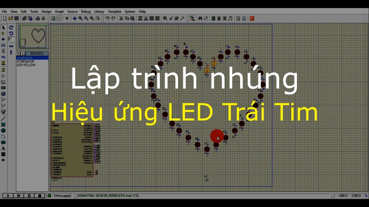 Lập trình nhúng - Hiệu ứng LED Trái Tim - YouTube