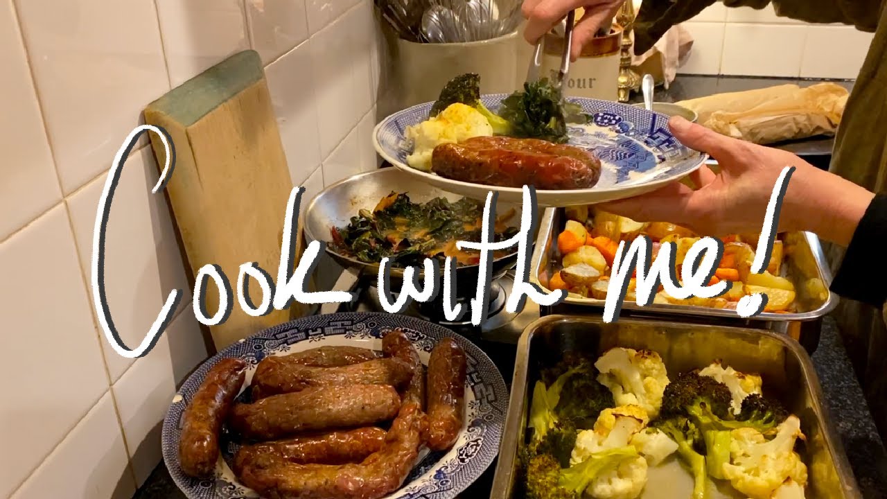 COOK WITH ME | Midweek Kitchen Restock Sheet Pan Dinner, Soup, Pie ...