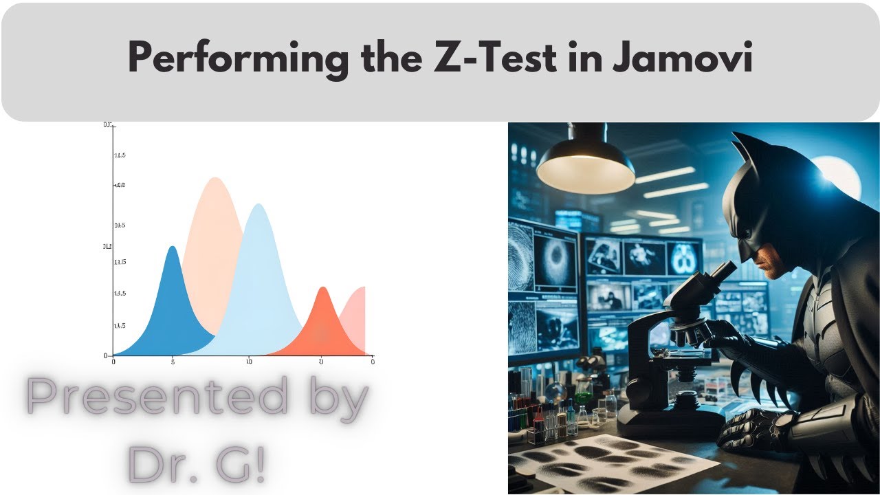 Batman Solves Cases with Jamovi: z-test example - YouTube