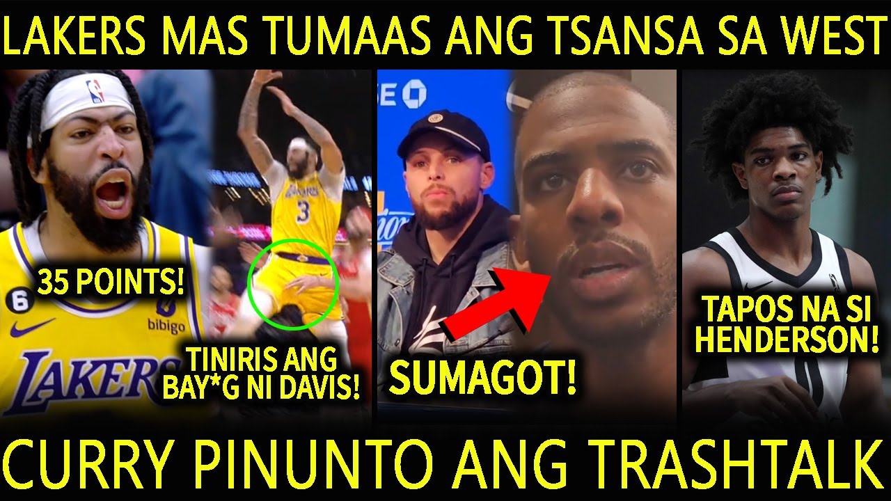 LAKERS PINUTULAN NG PAKPAK ANG PELICANS! AD HINDI MAKAPANIWALA SA ...