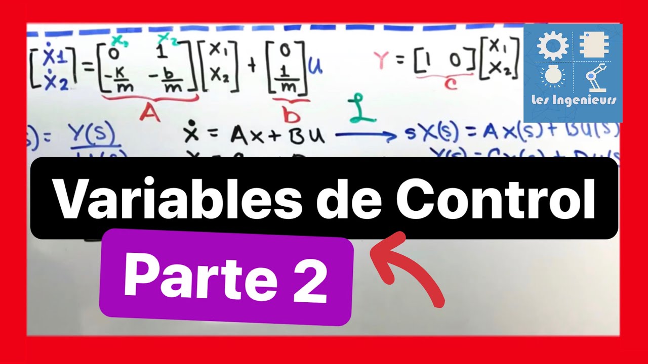 VARIABLES de ESTADO (Parte 2) | MUY DIDÁCTICO💯| Curso TEORÍA de CONTROL ...