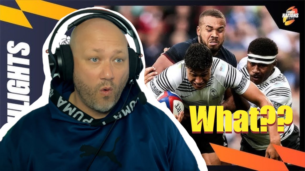Ruck & Roll Rugby REACTION to HIGHLIGHTS | England v Fiji | Summer ...