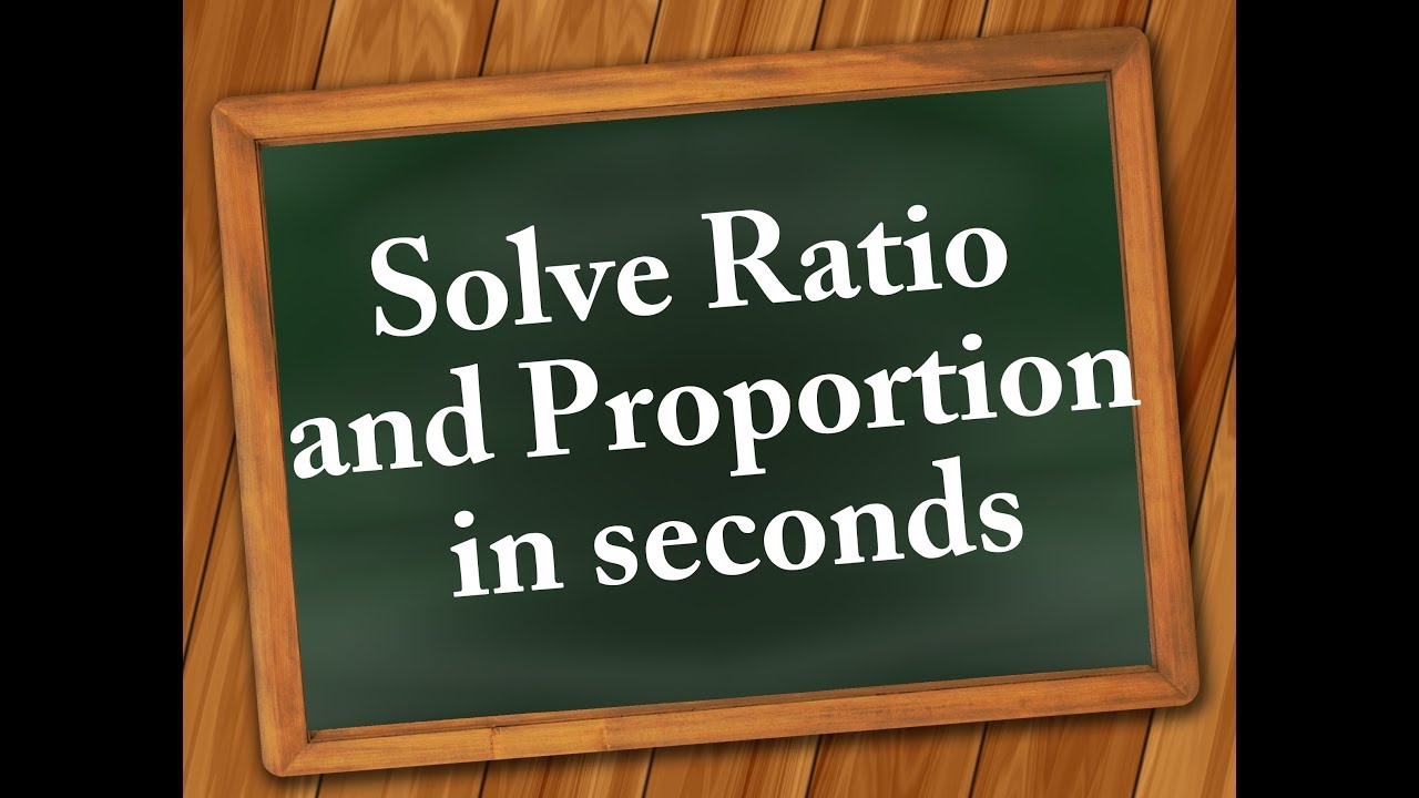 Solve Ratio & Proportion in seconds | Maths Trick | ToThePoint | SSC ...