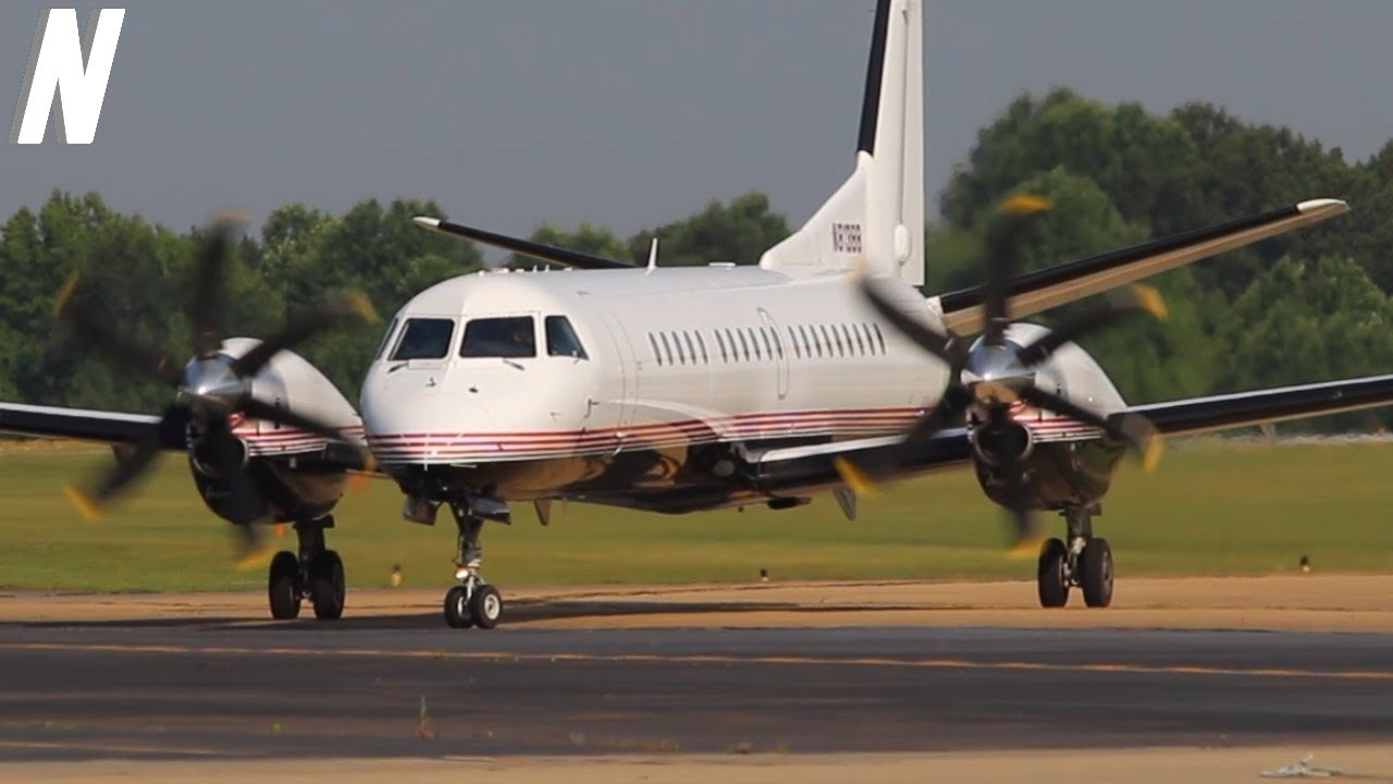 SAAB 2000 LANDING @ OXFORD - Wildcat Touring - Plane Spotting - YouTube