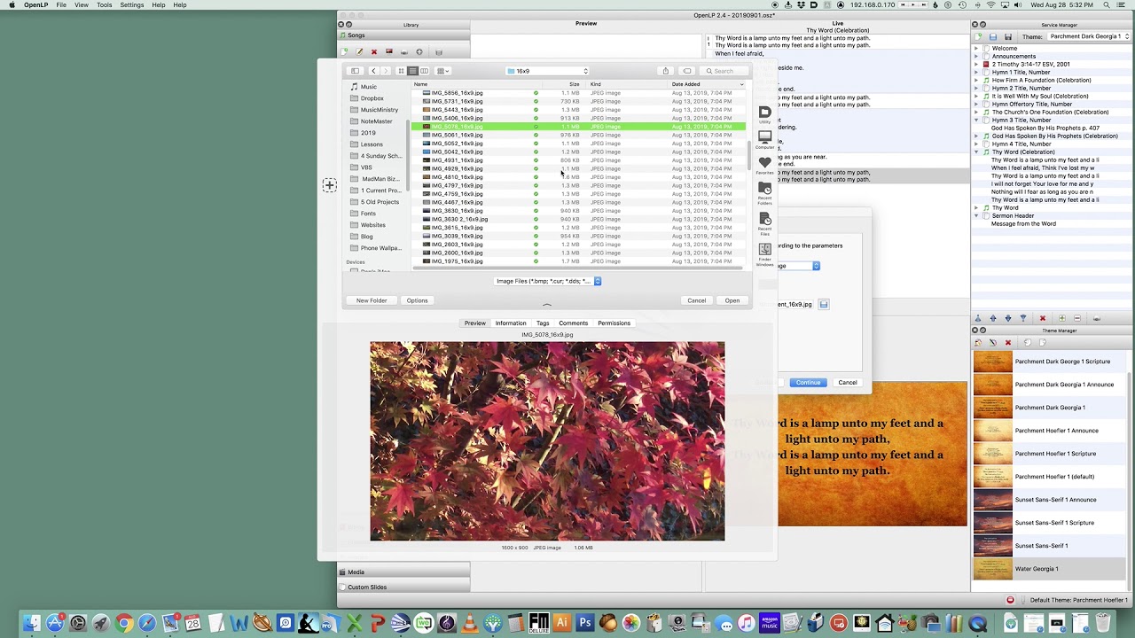 OpenLP: Using Themes - YouTube