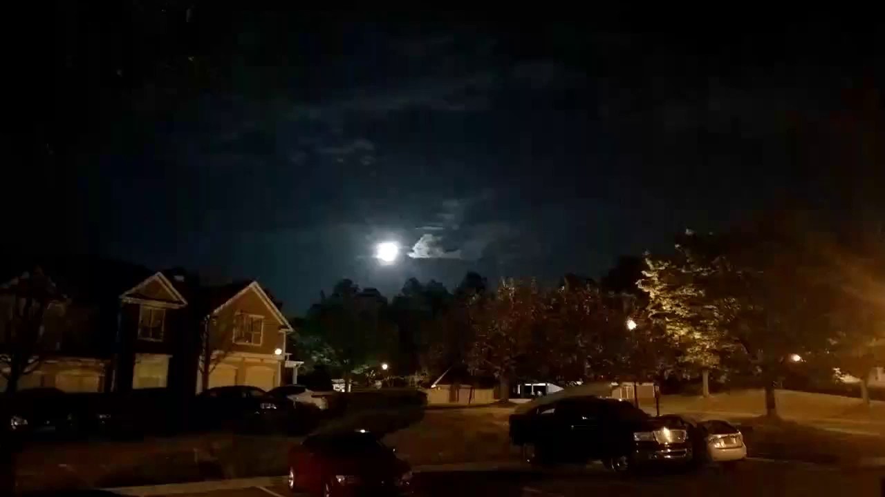 Today night's pink super moon from Atlanta,Georgia,USA, the largest ...