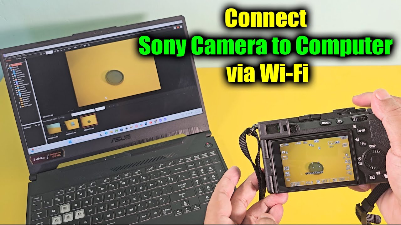 How to connect sony camera to computer via wifi - YouTube