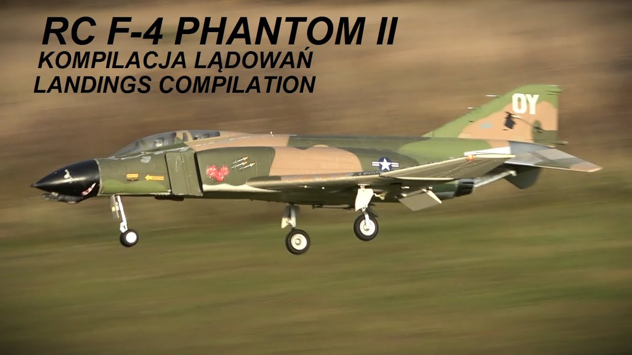 RC F-4 Phantom II - Kompilacja lądowań / Landings compilation - YouTube