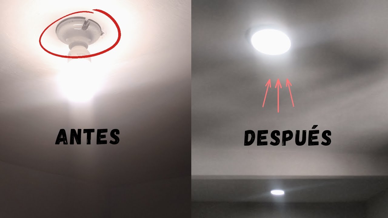 Cambia tu foco común por una lámpara led ¡fácil y rápido! - YouTube