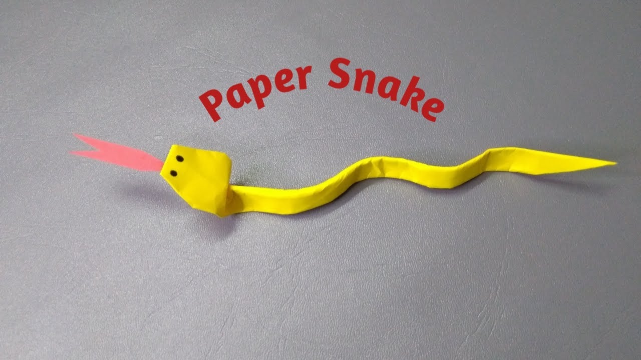 How To Make Easy Paper Snake For Kids | Origami Paper Snake | Paper ...