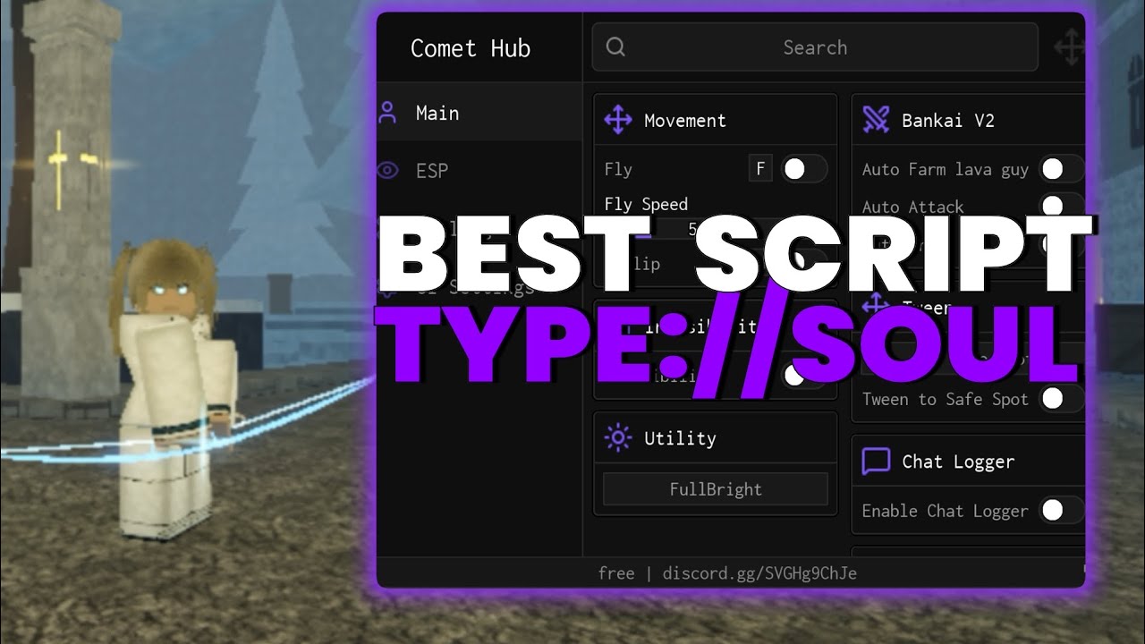 Roblox TYPE://SOUL Script | Auto Culling, Auto 1v1, Esp, NPCS ESP ...