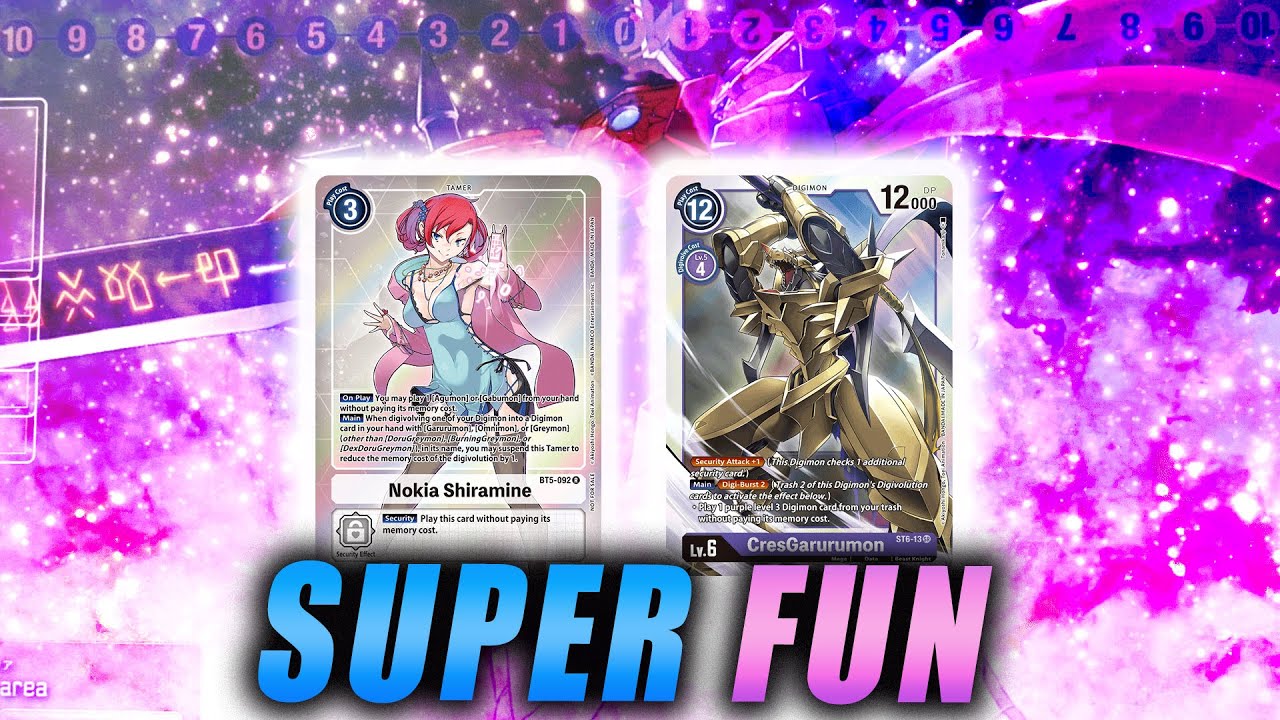 Digimon Set 5 Deck Profile: PURPLE GARURUMON NOKIA! Digimon Trading ...