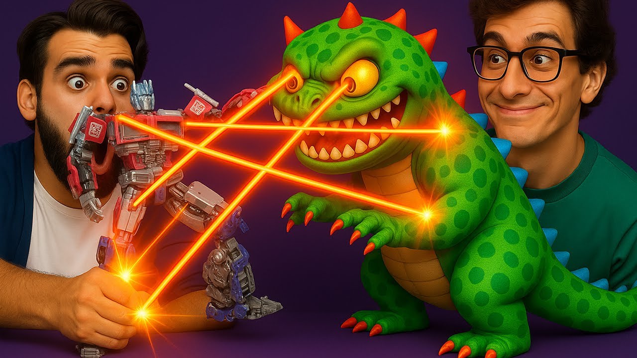 🤖🦖Gigante Dinossauro de LEGO contra LEGO Transformer ATAQUE! QUEM ...
