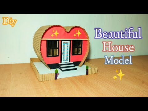 How to Make a Beautiful House Model With Cardboard 🤩#diy # House Model ...