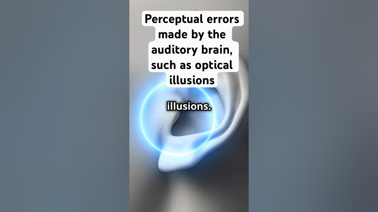 Perceptual errors made by the auditory brain, such as optical illusions - YouTube