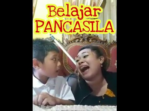 Tante Lala dan Rafa | Belajar PANCASILA saat pandemi corona | Belajar Online lucu banget 😂