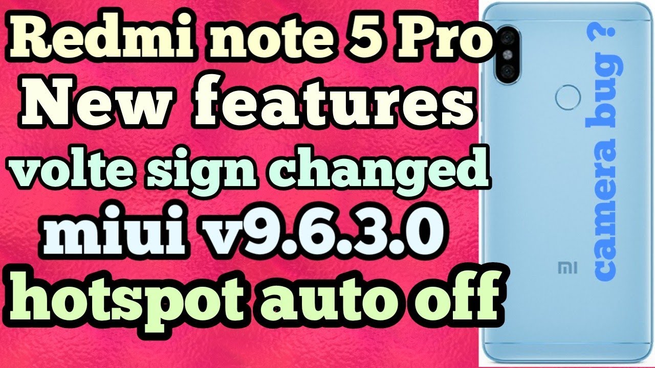 Miui v9.6.3.0 new added features of redmi note 5 pro - YouTube