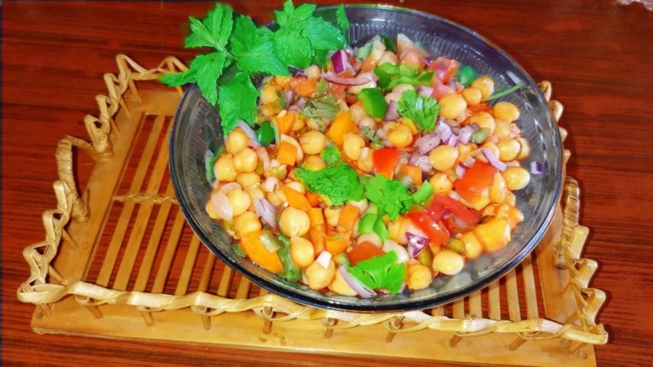 Chickpea salad, Chole Salad recipe, काबुली चने का सालाद I - YouTube