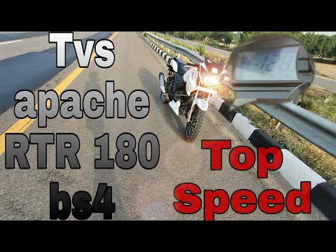 Tvs apache RTR 180 bs4 top Speed test | apache 180 top speed test | Kabir Motovlogs