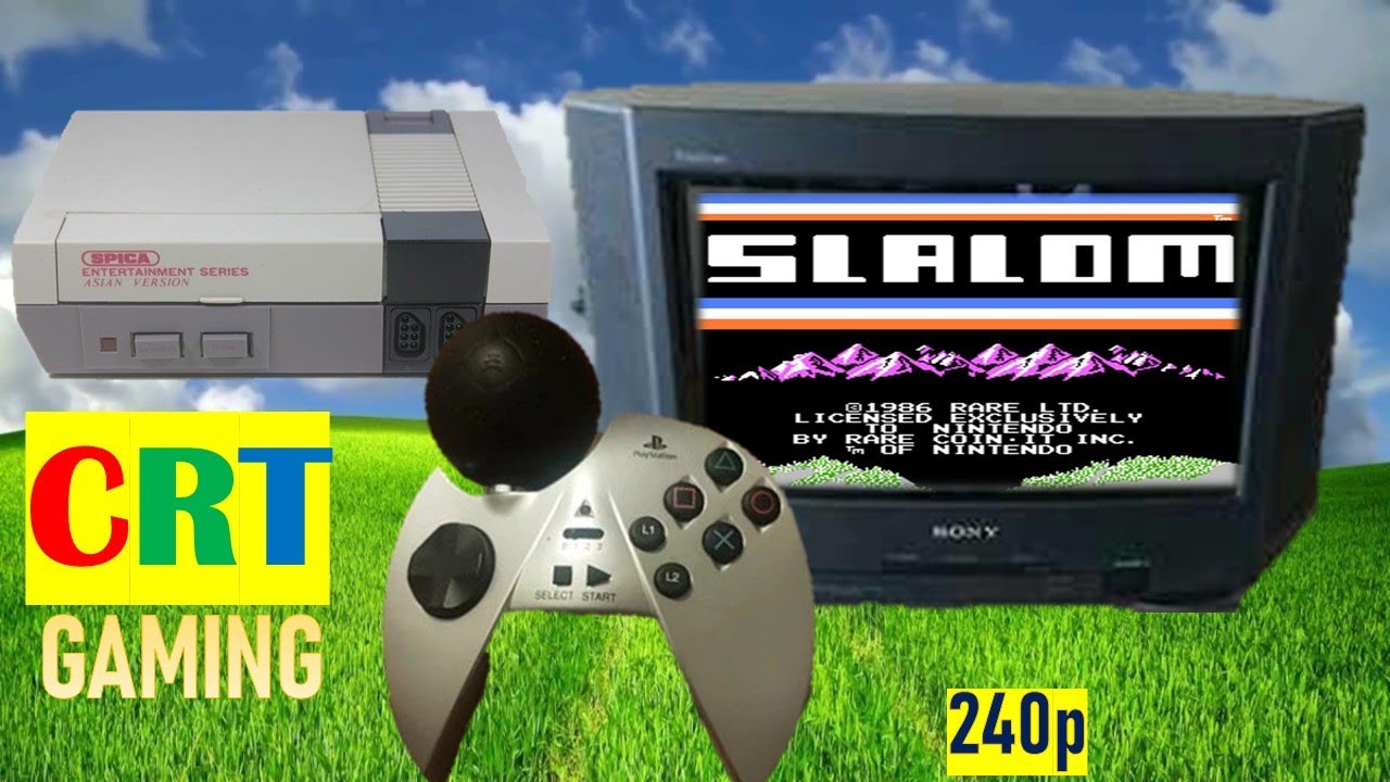 POV : Slalom [NES] Ascii Sphere 360 | Widescren CRT TV [Sony KV-V16MF1 ...