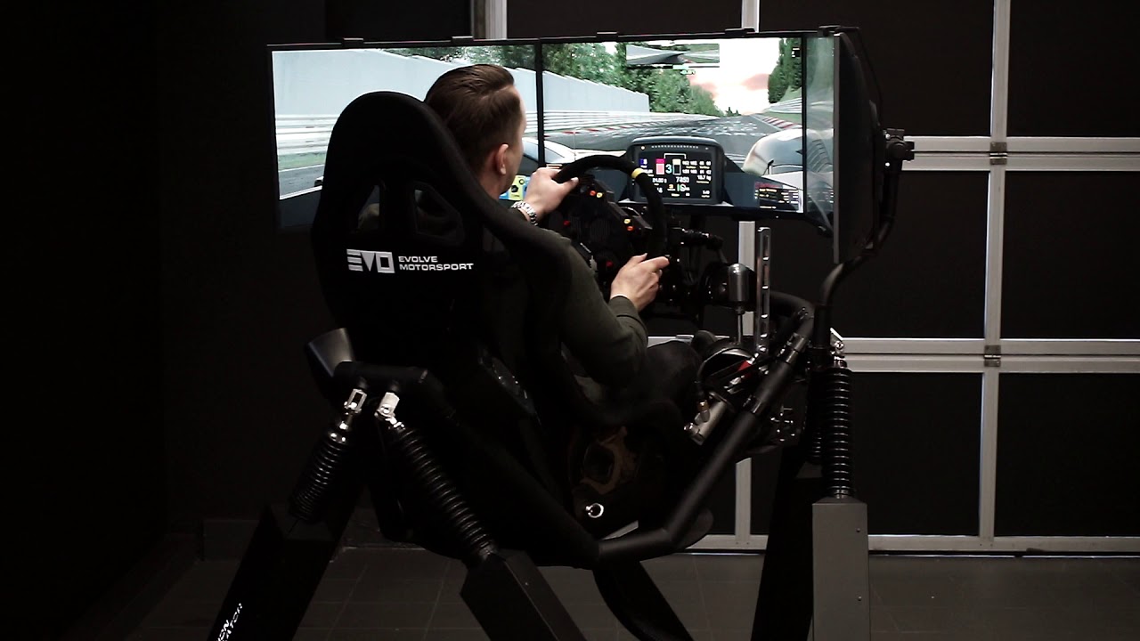 Simracing 6DOF Evolve Motion Simulator - HPD LMP2 at Nordschleife - iRacing - YouTube