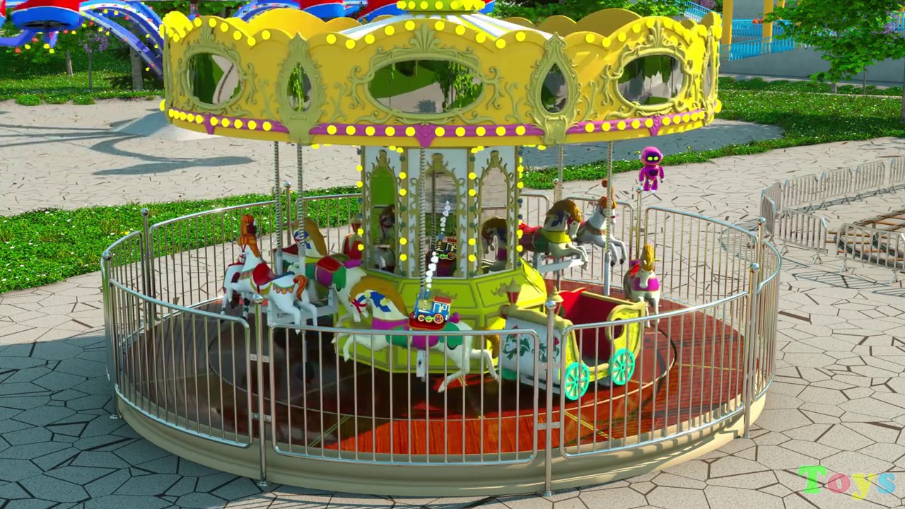 Adventure at the Amusement Park with Max the Glow Train and Friends ...