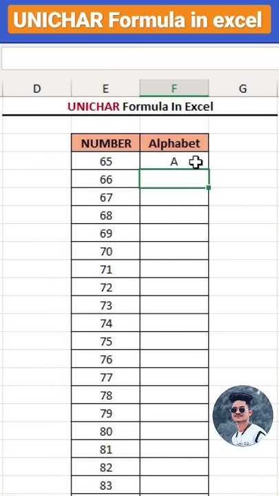UNICHAR formula in excel #shorts #ytshort #computer #trendingshorts #excel - YouTube