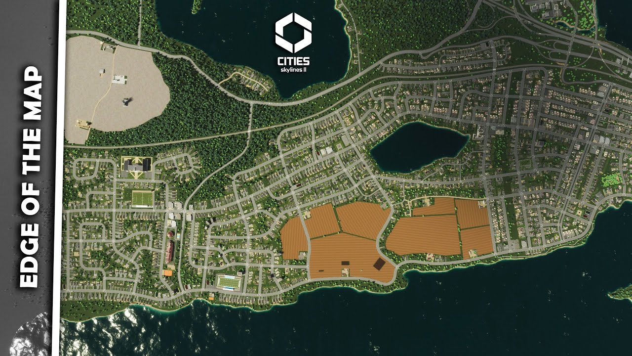 Reaching the Edge of the Map with Suburban Sprawl | Cities Skylines 2 ...