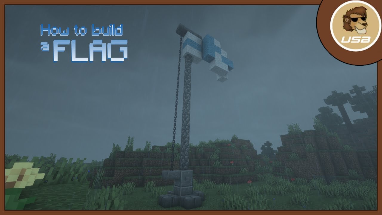 How To Build A Flag Pole Minecraft YouTube How To Build A Flag Pole Minecraft YouTube