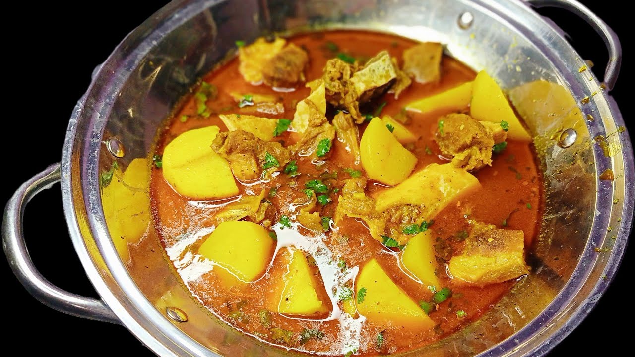 Yummy Aloo Gosht Recipe By Sooper Mummy Kitchen (مزیدار آلو گوشت کی ...