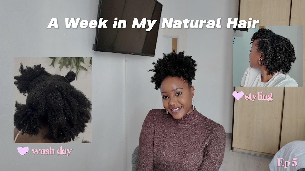 A Week in my Natural hair | Twist-out Styling & Maintenance | Growing ...