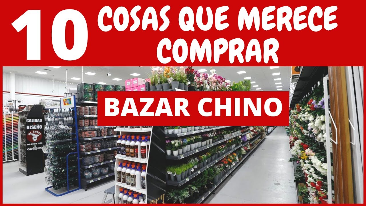 BAZAR CHINO 😉10 COSAS QUE MERECE COMPRAR EN UN BAZAR CHINO😱 - YouTube