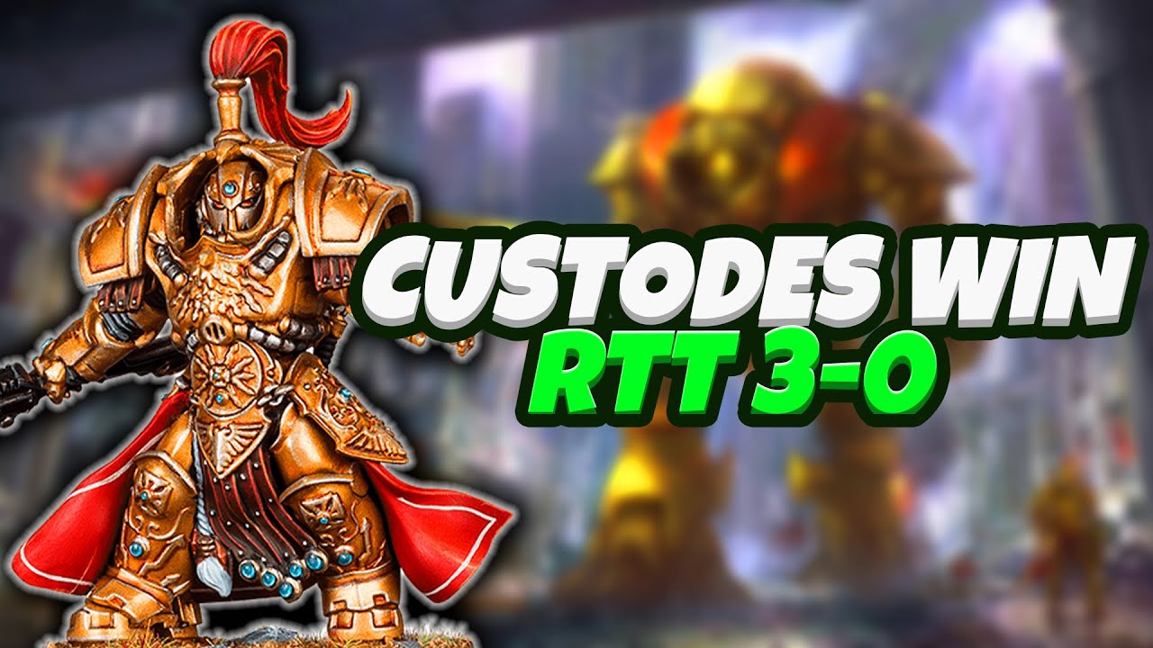 WINNING A RTT WITH CUSTODES! - Warhammer 40K 10th Edition - YouTube