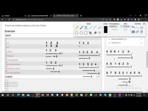 B Minimize Permutation Subarrays - YouTube