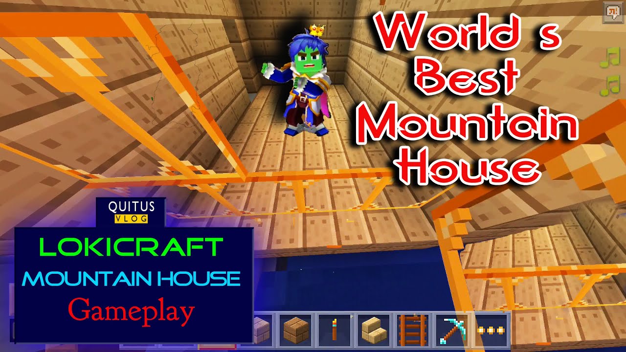 Loki Craft Game Play - How to Make MOST ADVANCED Mountain House of 2050 ...