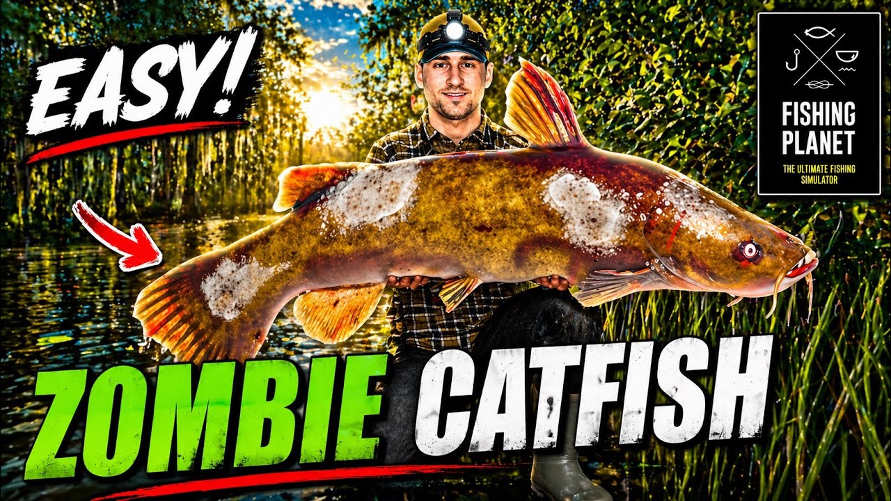 How to catch the ZOMBIE CATFISH Monster Fish on Quanchkin lake ...