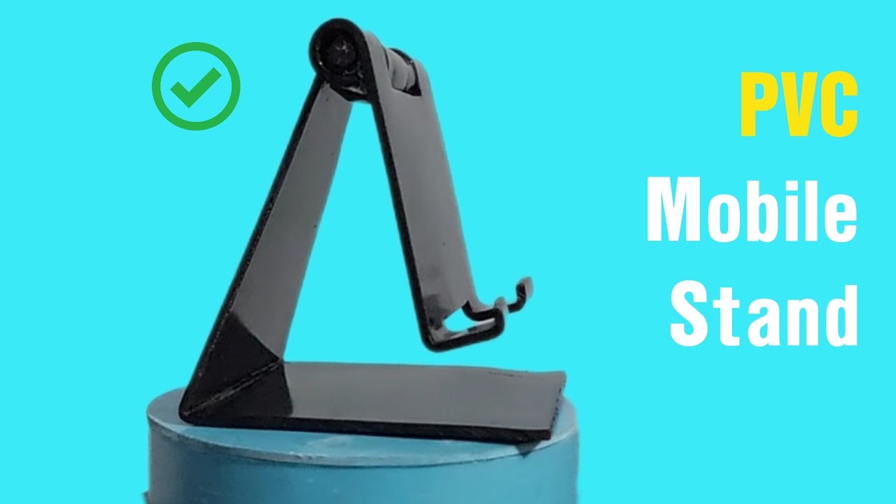 How to make adjustable mobile stand from PVC pipe| Phone Stand - YouTube