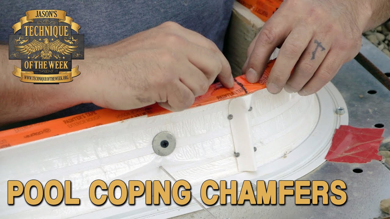 Concrete Pool Coping Splices - YouTube