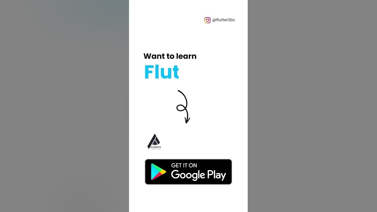 Download From Play Store Flutterbeginners Fluttertutorials Flutter Youtube