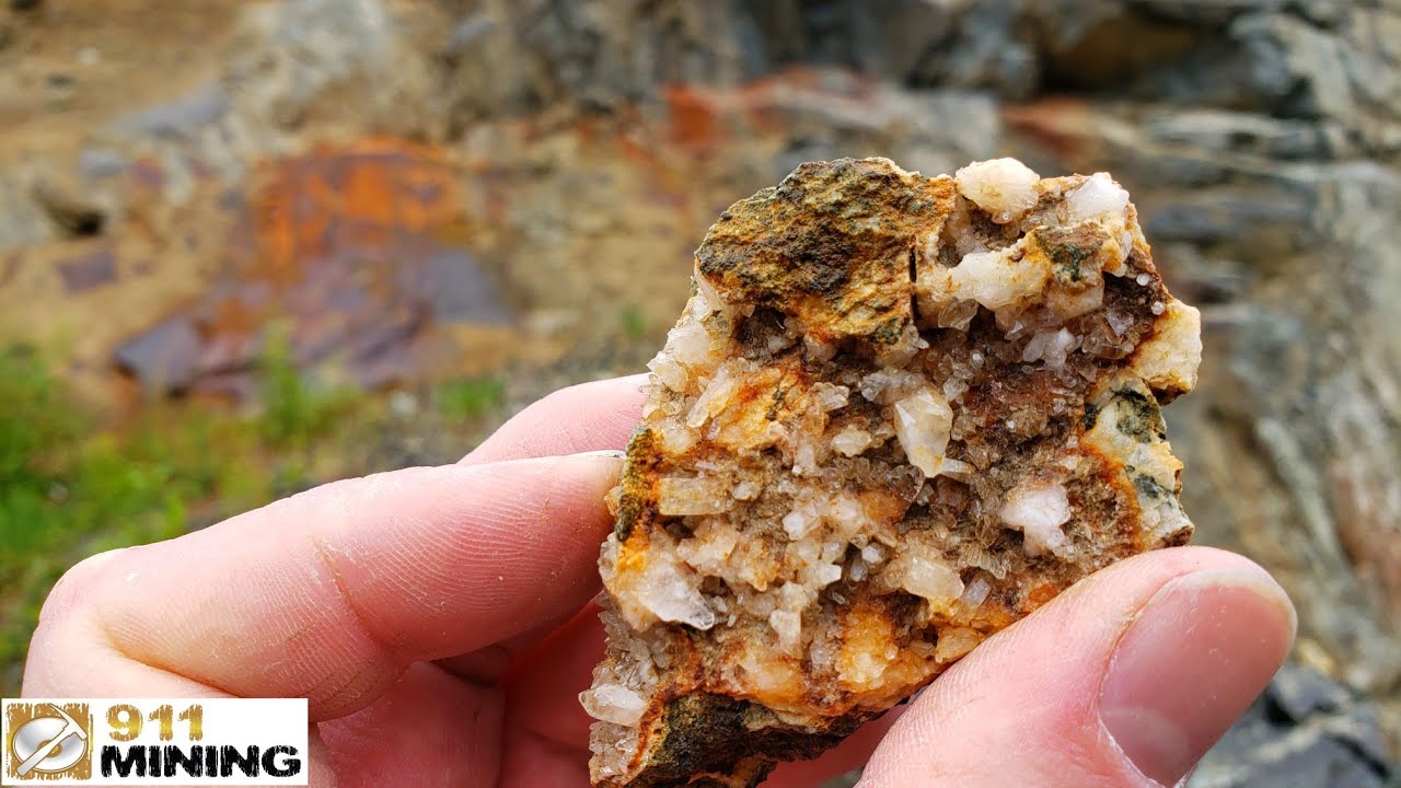 Quartz Crystals & Oxidized Gabbro In A Massive Quarry! - YouTube