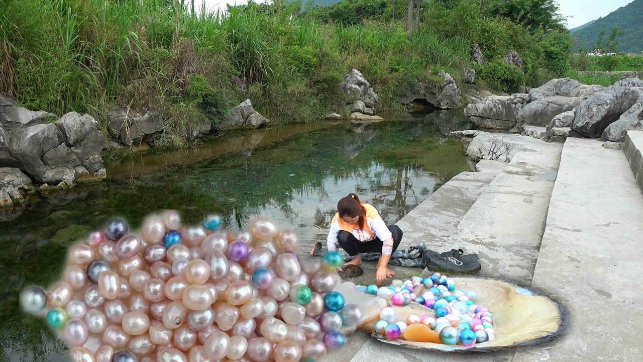 Unbelievable. Pick up shells in the deep pool, open the shells to get ...