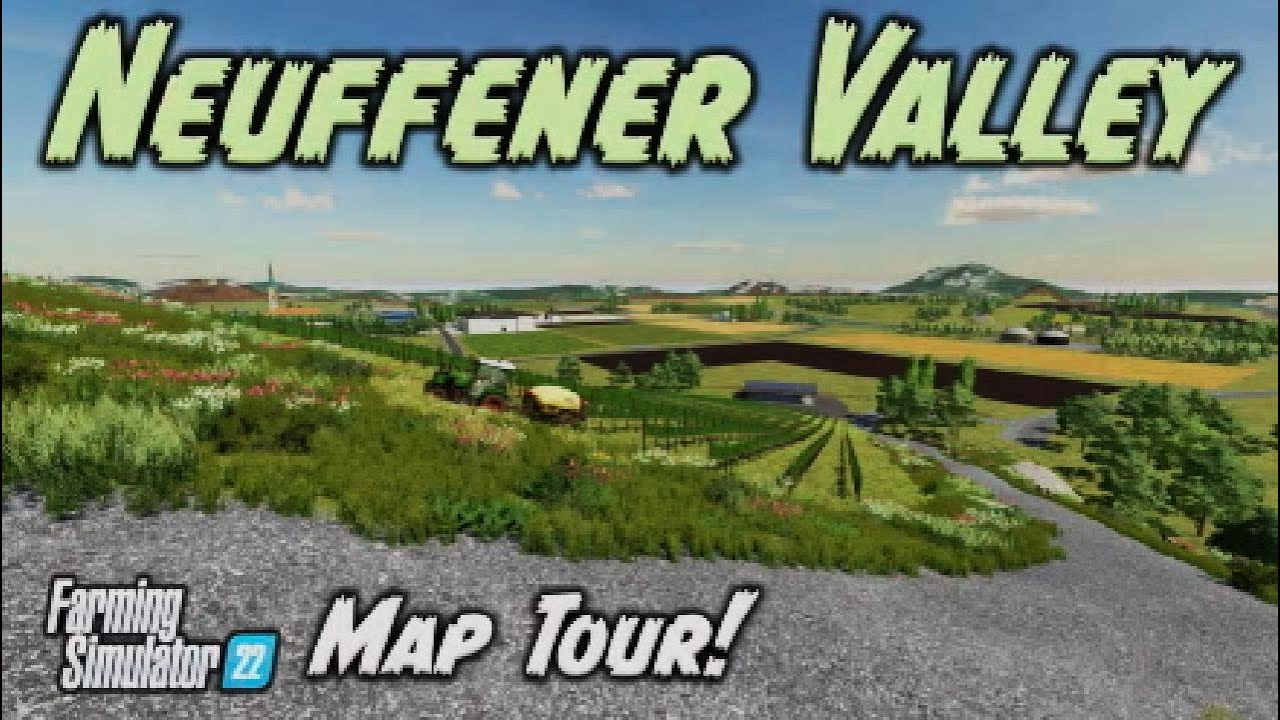 FS22 MAP TOUR! “NEUFFENER VALLEY” | NEW MOD MAP | Farming Simulator 22 (Review) PS5. - YouTube