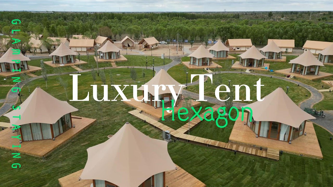 Fancy Glamping Tents | Luxury Tent - Hexagon - YouTube