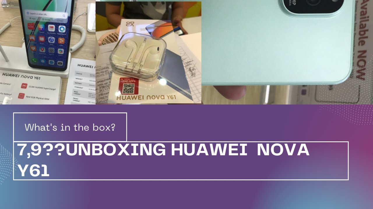 Huawei NOVAY61 2022 UNBOXING ️ ️ ️ - YouTube