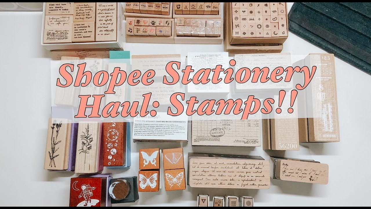 Shopee Stationery Haul: Stamps! - YouTube