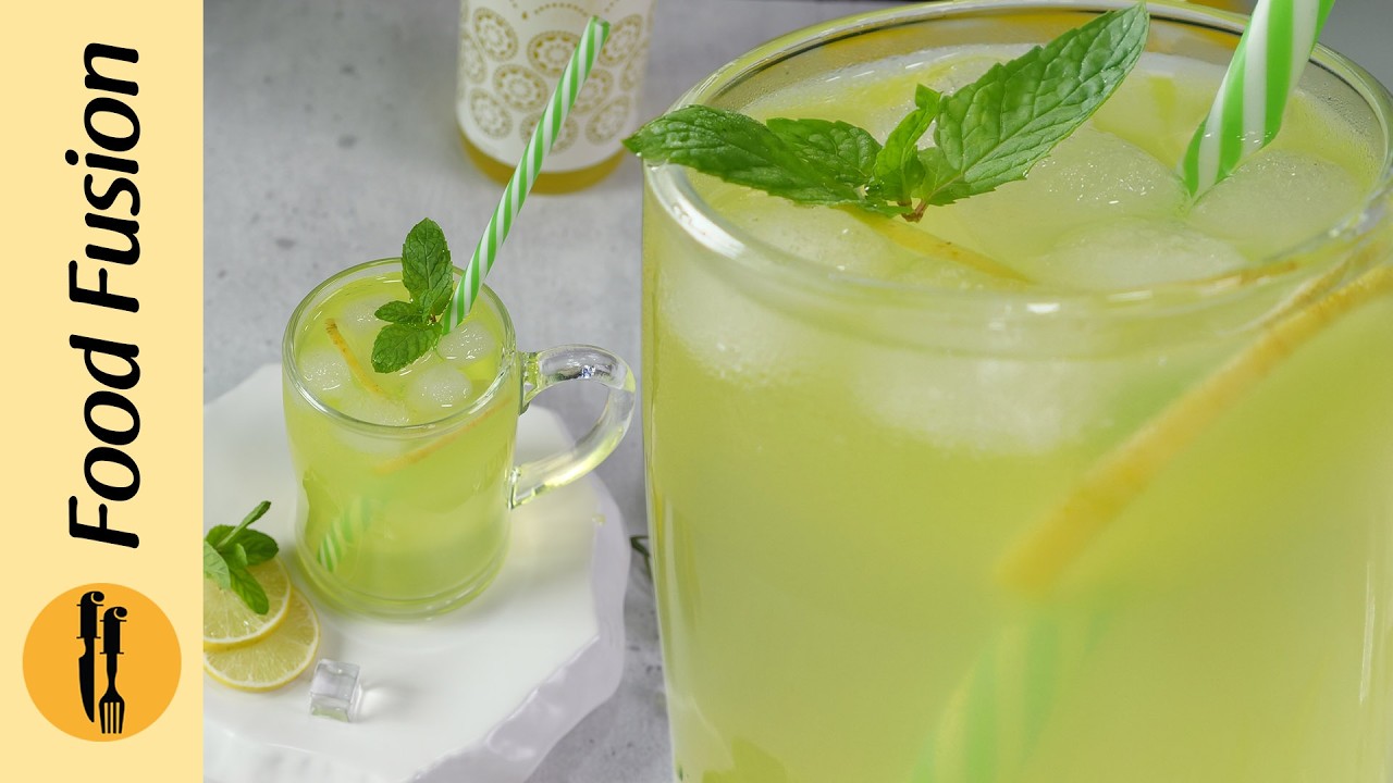 Lemon Squash Recipe by Food Fusion - YouTube