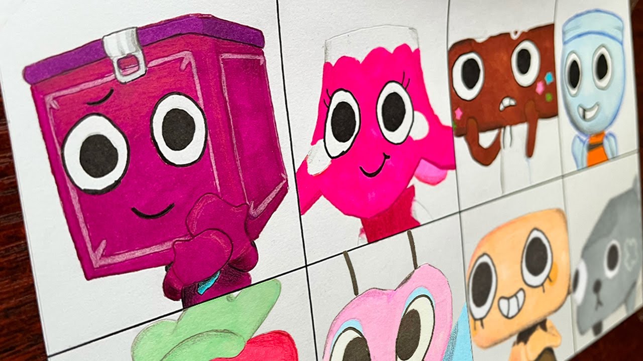 Drawing Dandy's World Toons [Roblox] #2 : Boxten, Brightney, Cosmo ...